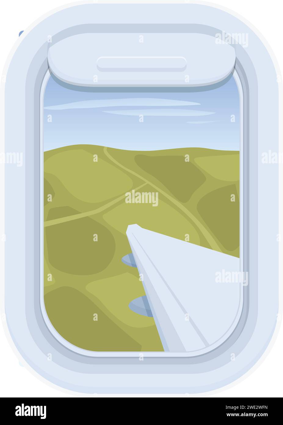 Field view airplane icon cartoon vector. Transport trip. Travel sky ... Field view airplane icon cartoon vector. Transport trip. Travel sky ...