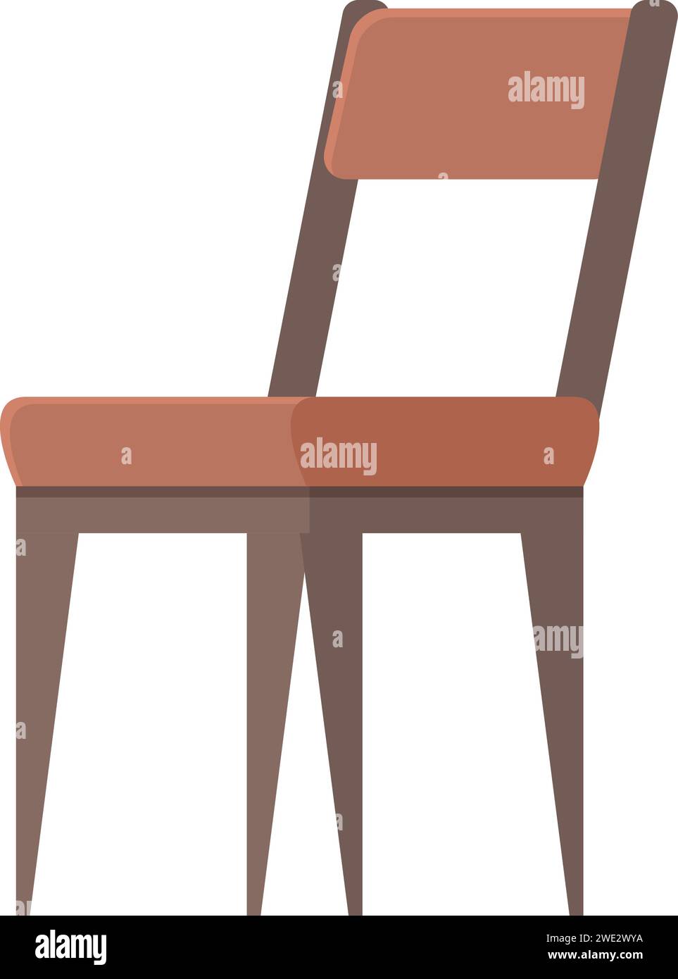 Chair sitting icon cartoon vector. Furniture office. Broken covering ...