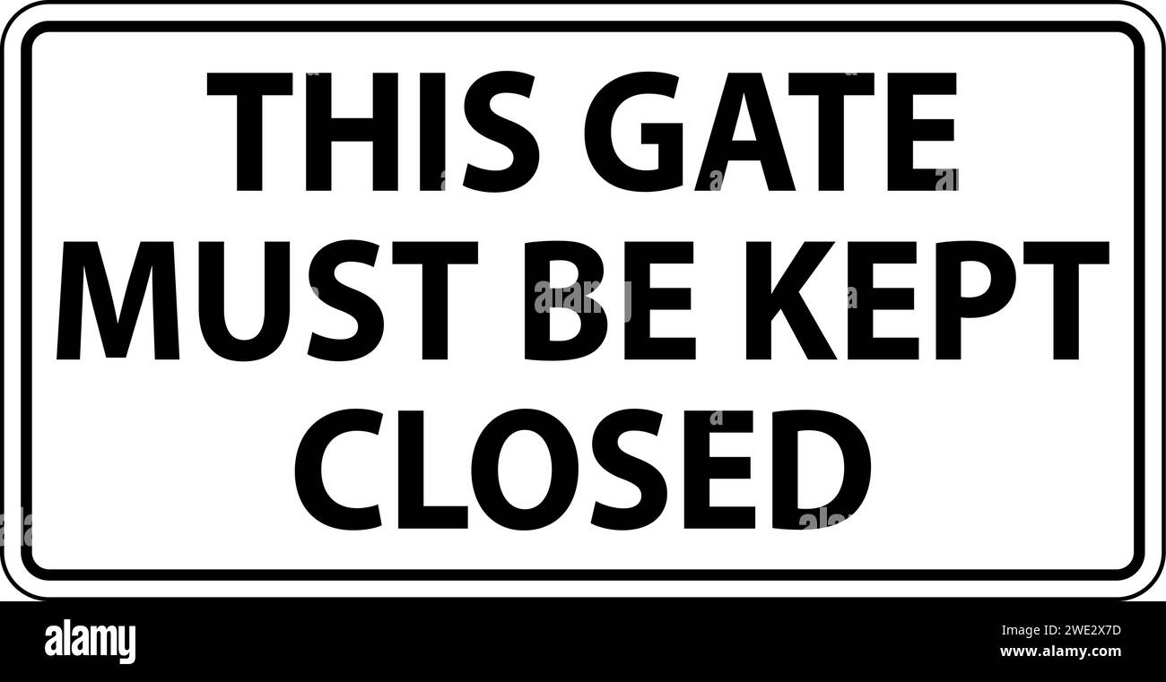 Access sign gate Black and White Stock Photos & Images - Alamy
