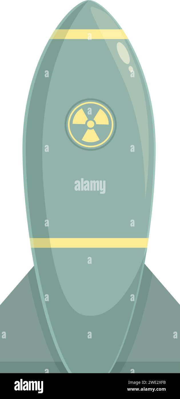 Ship military nuclear icon cartoon vector. War fire blast. Force power ...