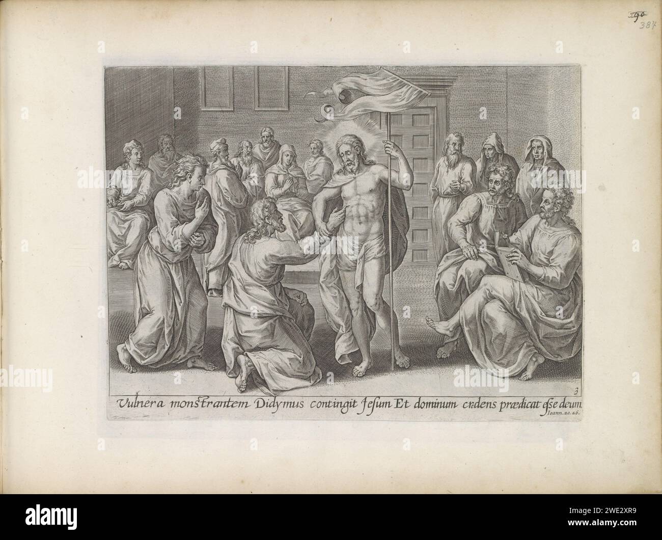 Christ appears to the unbelieving Tomas, 1643 print Christ appears on ...
