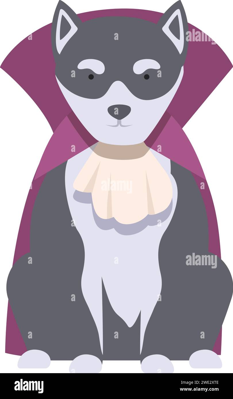 Cute puppy vampire icon cartoon vector. Mascot pet. Party holiday Stock ...