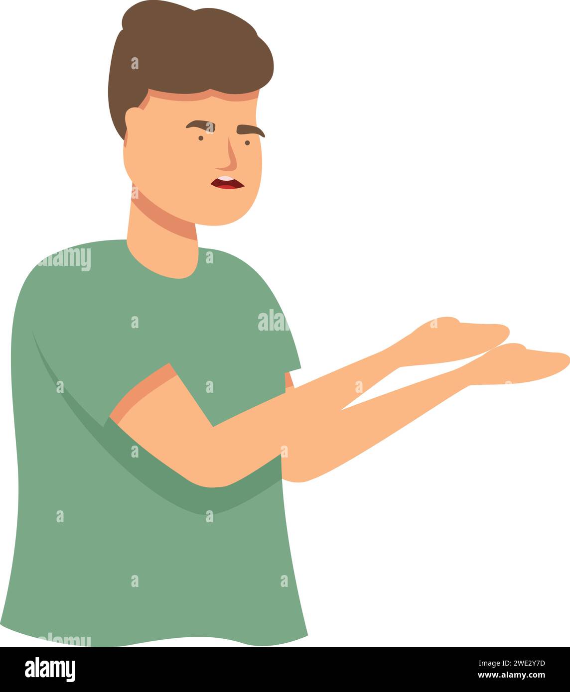 Work talk boy icon cartoon vector. Child shouting. Discord child ...