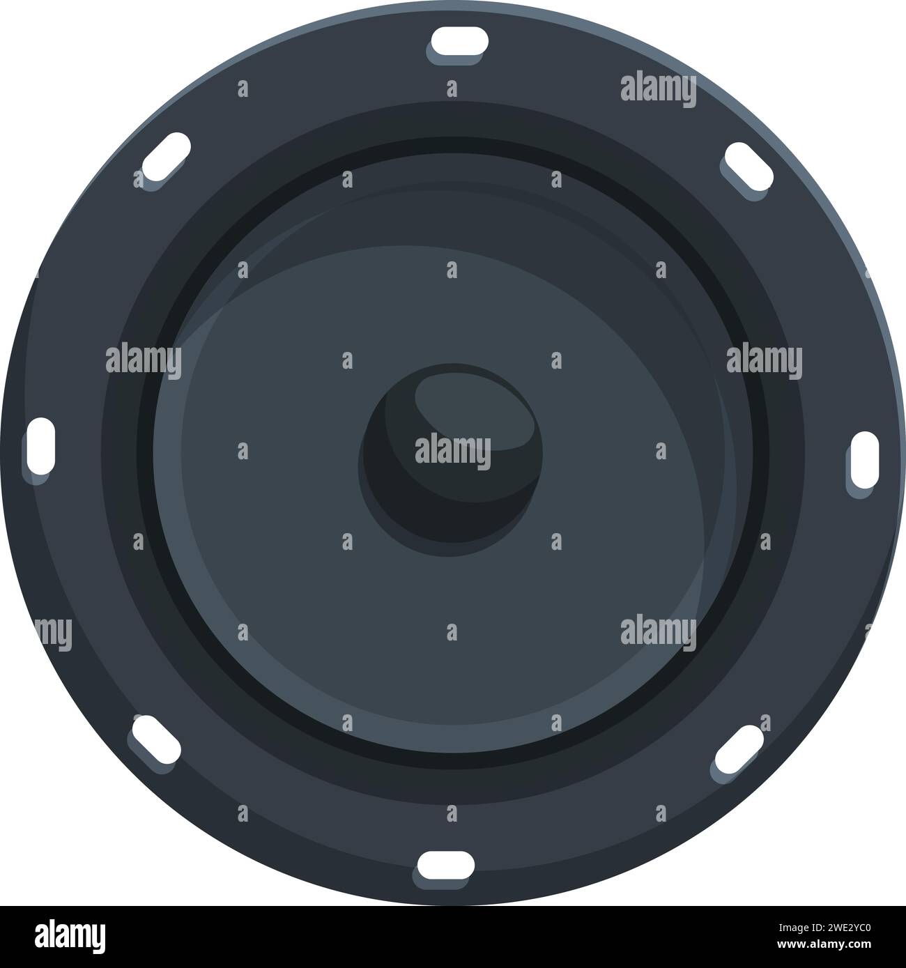 Speaker audio studio icon cartoon vector. Driver hi fi device ...