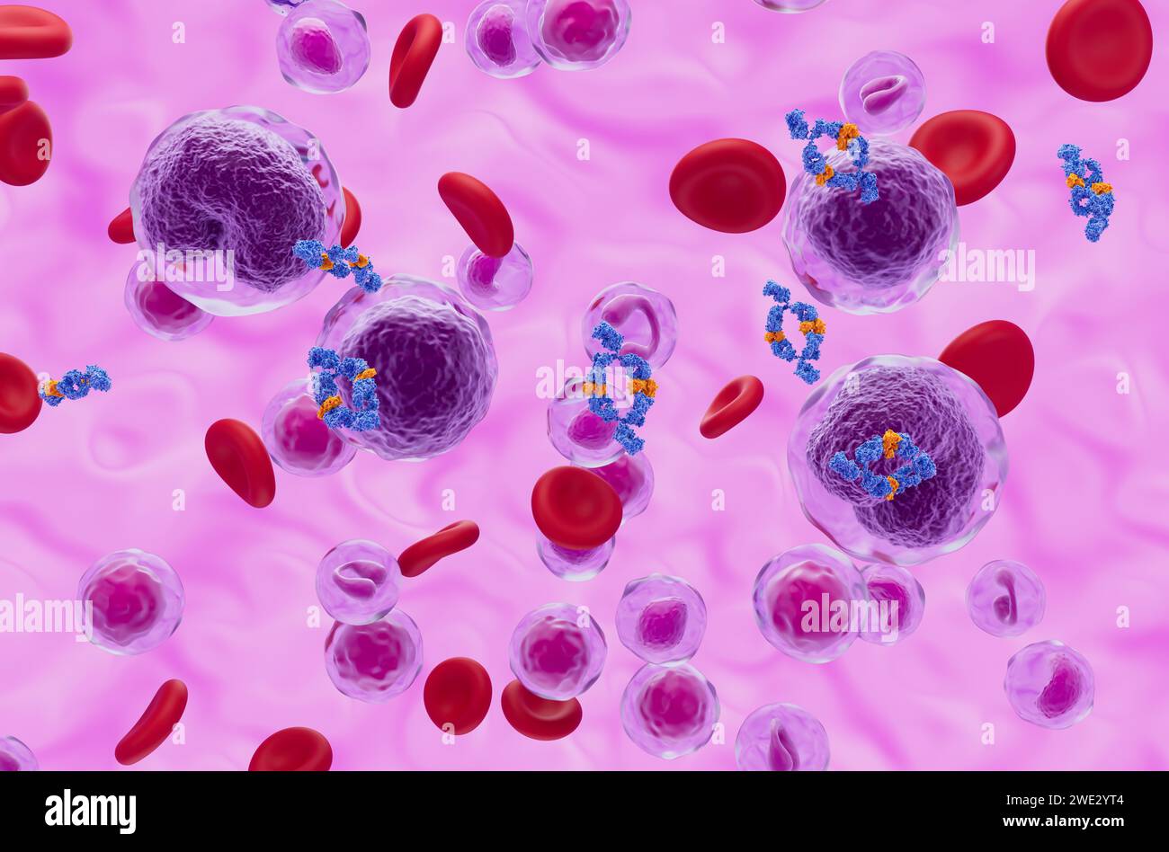 Monoclonal antibody treatment in Non-hodgkin lymphoma (NHL) - isometric ...