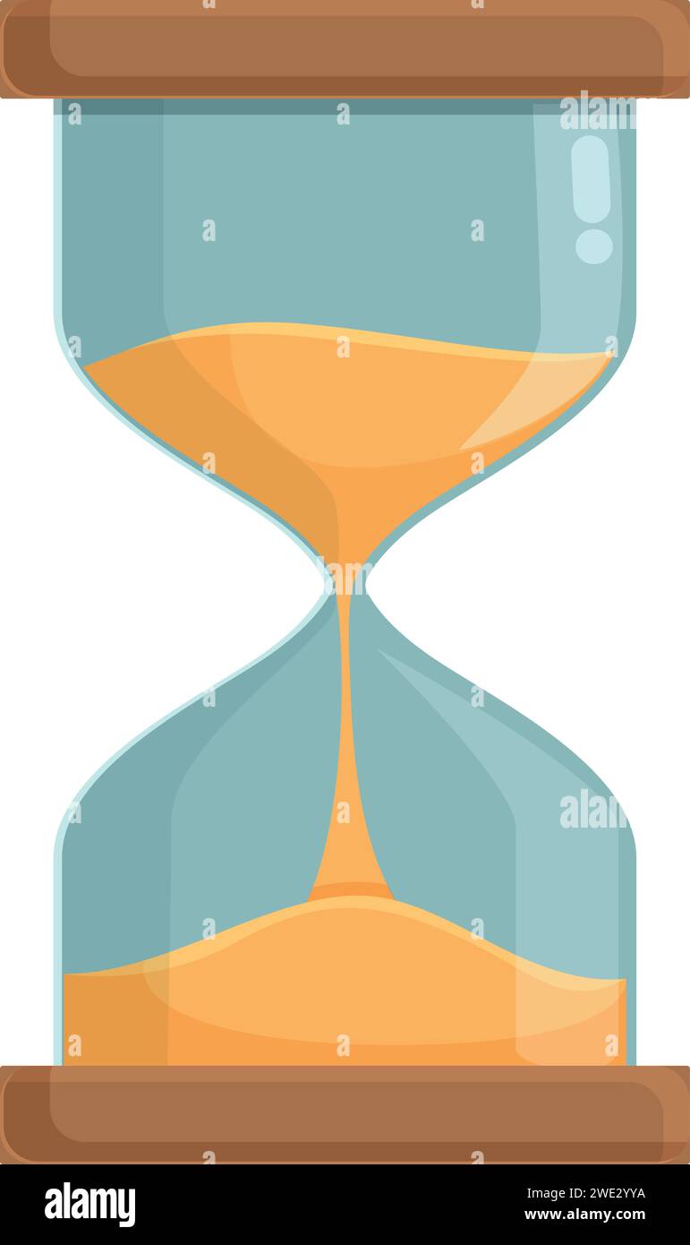 Sand clock icon cartoon vector. Digital design. Dial temporal chronicle ...