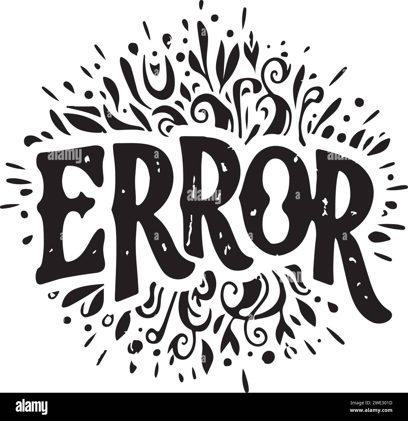 Handwritten warning Stock Vector Images - Alamy