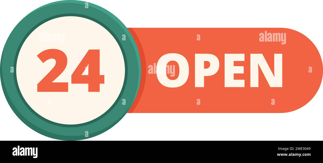 Open shop online icon cartoon vector. Notice window. Service retail ...