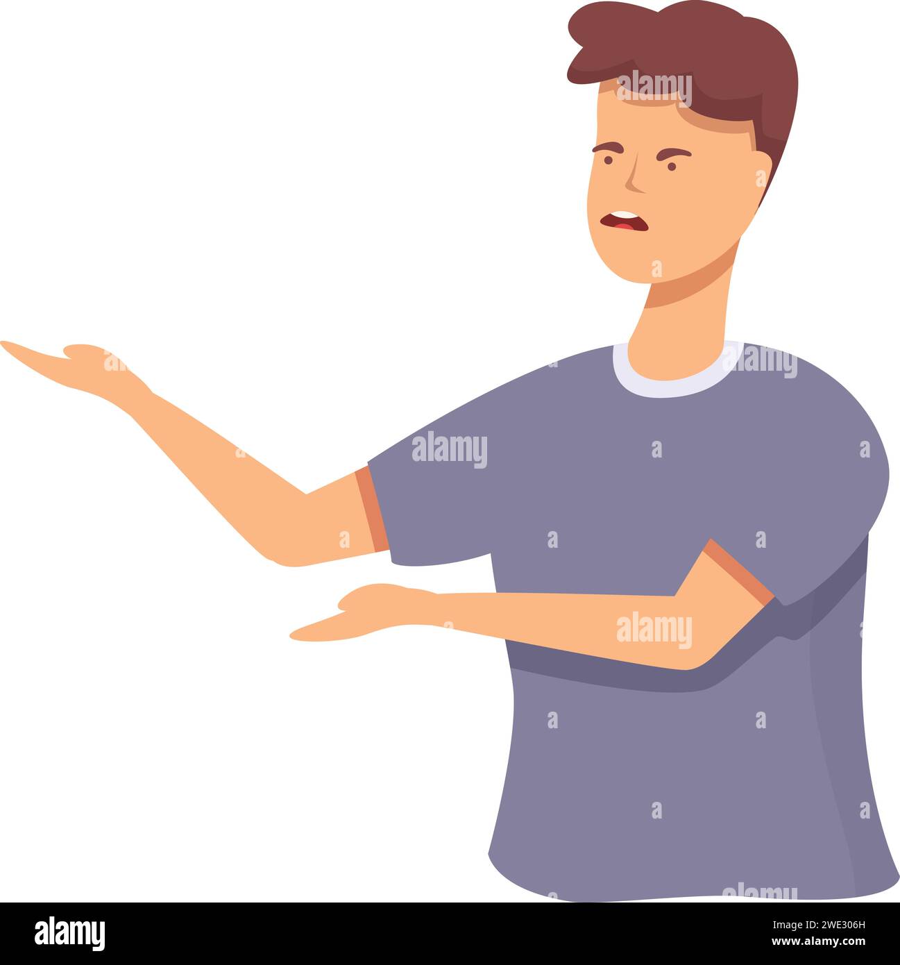 Angry argument icon cartoon vector. Irate problem. Team mind aggressive ...