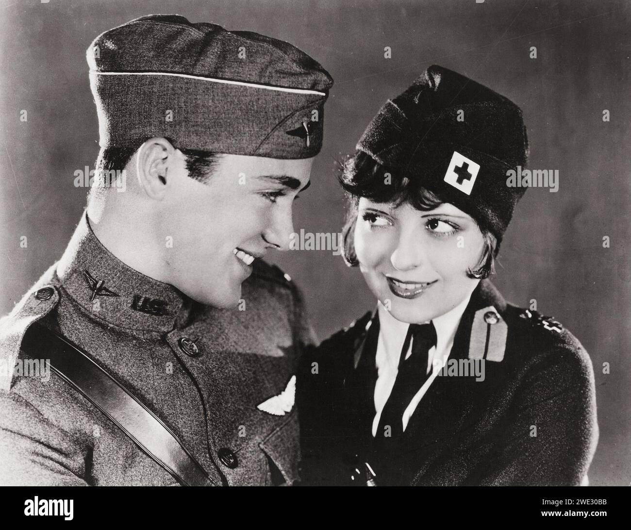 Buddy Rogers and Clara Bow in Wings (Paramount, 1927 Stock Photo - Alamy