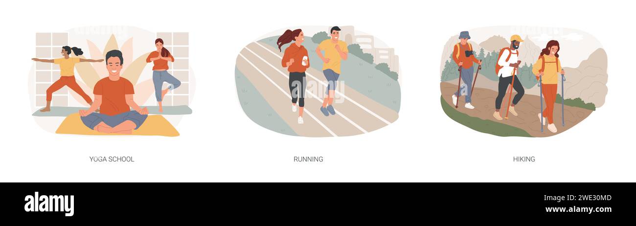 Meditation trail Stock Vector Images - Alamy