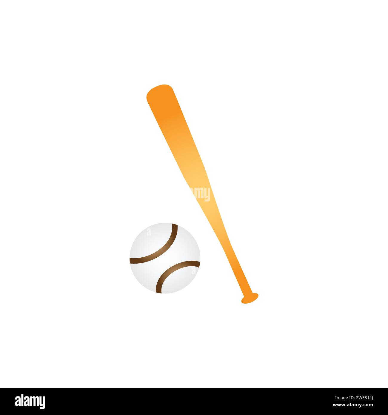 Cute funny baseball bat and balll cartoon kawaii character icon ...