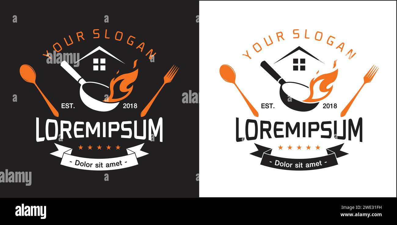 Professional chef or kitchen chef hat logo isolated template.Logo for ...