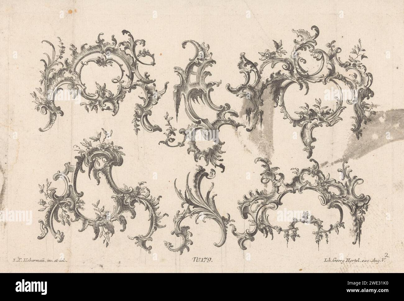 Six rococo designs hi-res stock photography and images - Alamy