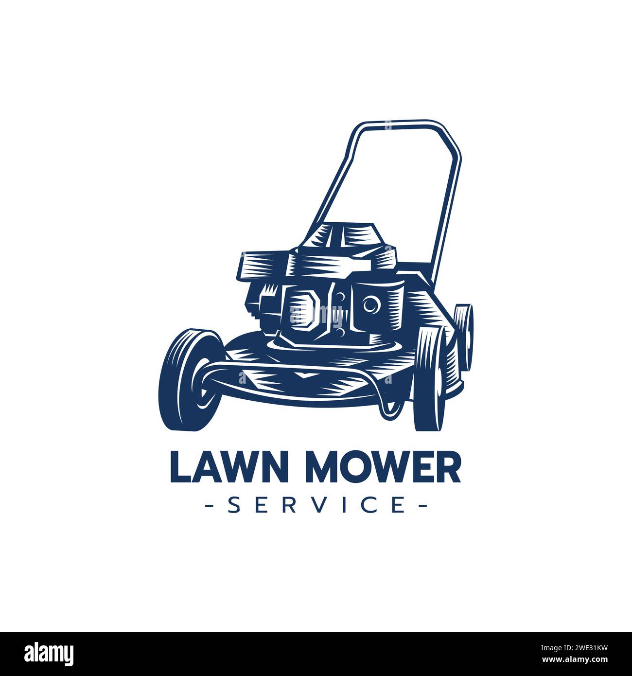Lawn mower service logo icon isolated,Lawn mowing cutting grass,Gardener service logo icon ...