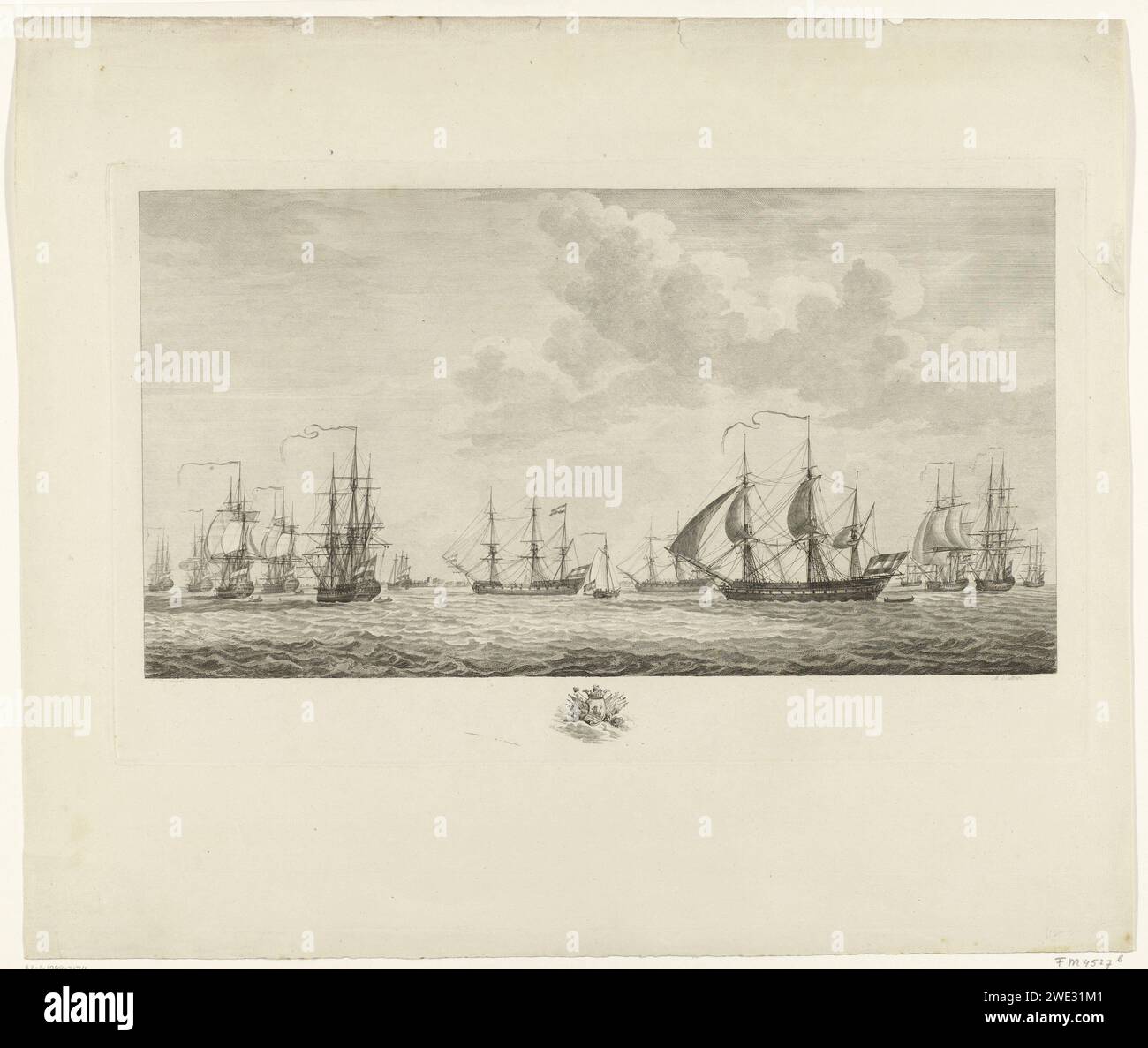 Dutch war fleet for Rammekens, 1782-1783, Mathias de Sallieth, after ...