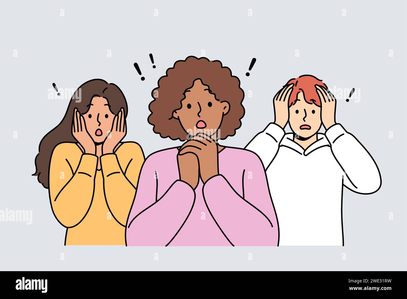 Causing alarm Stock Vector Images - Alamy