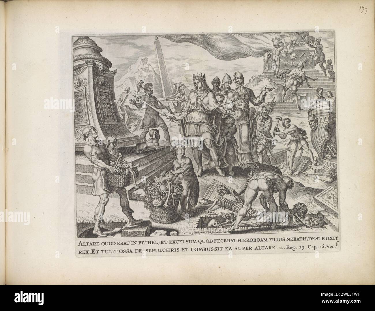 King Josia Lets the sacrifice in Betel, 1643 print King Josia lets the ...