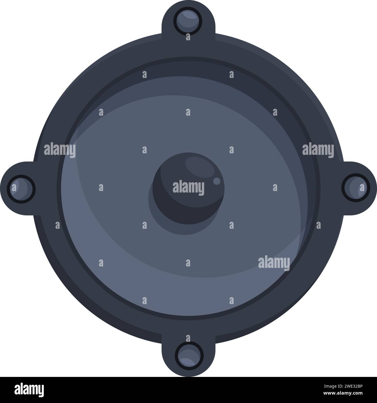 Acoustic speaker icon cartoon vector. Device power. Radio player led ...