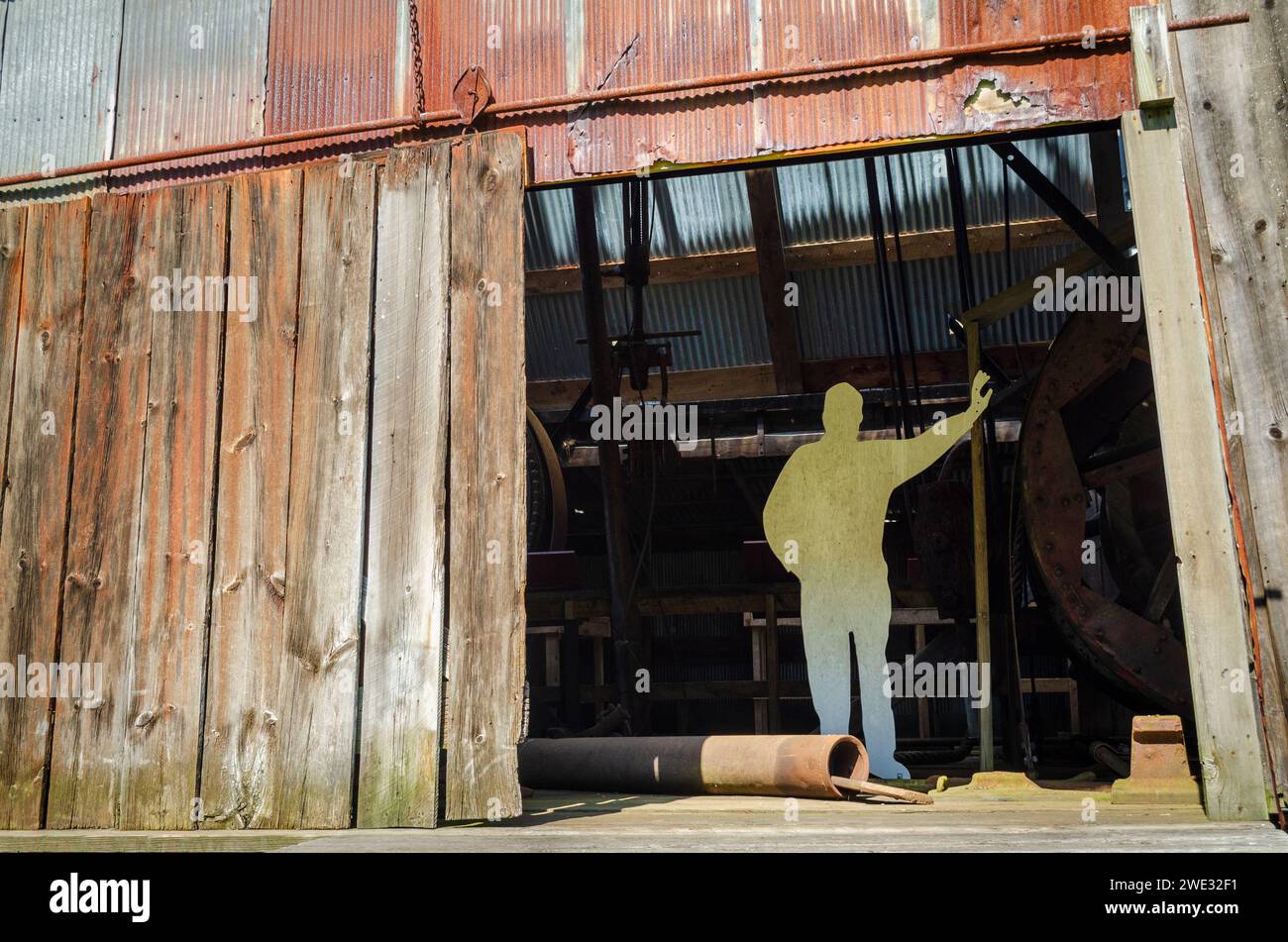 The Drake Well Museum and Parkin the scenic Oil Creek Valley, USA Stock ...