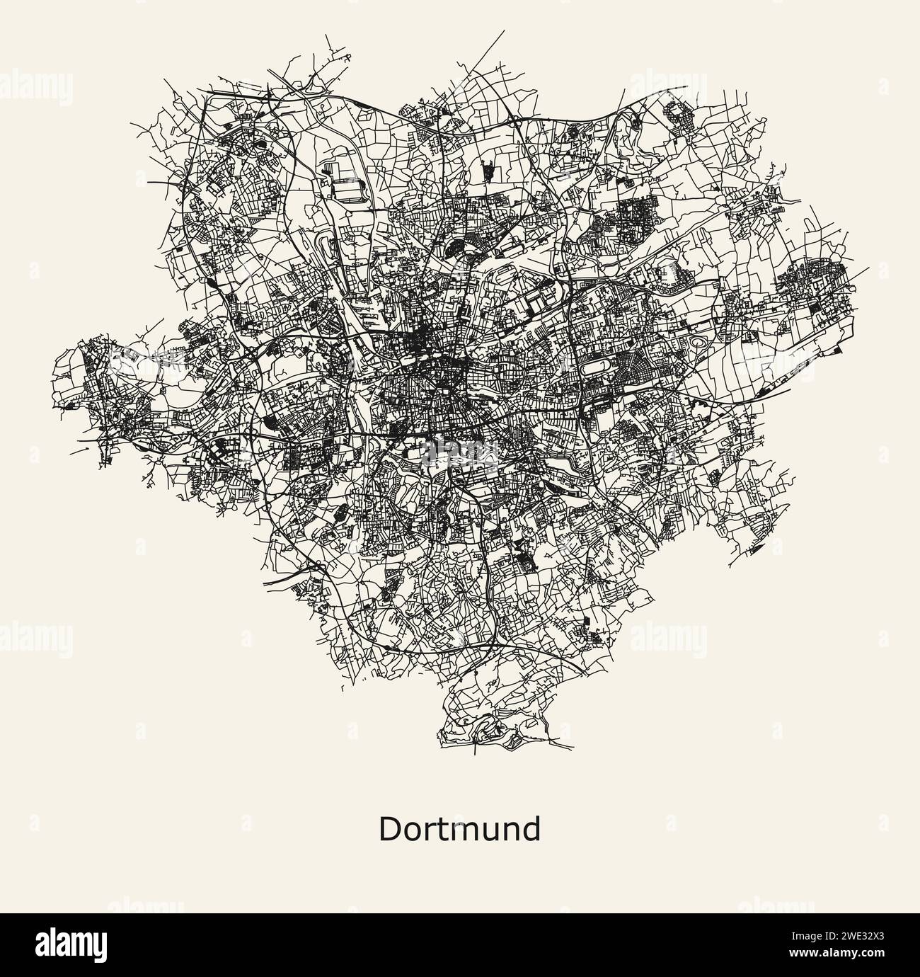 Map of dortmund hi-res stock photography and images - Alamy