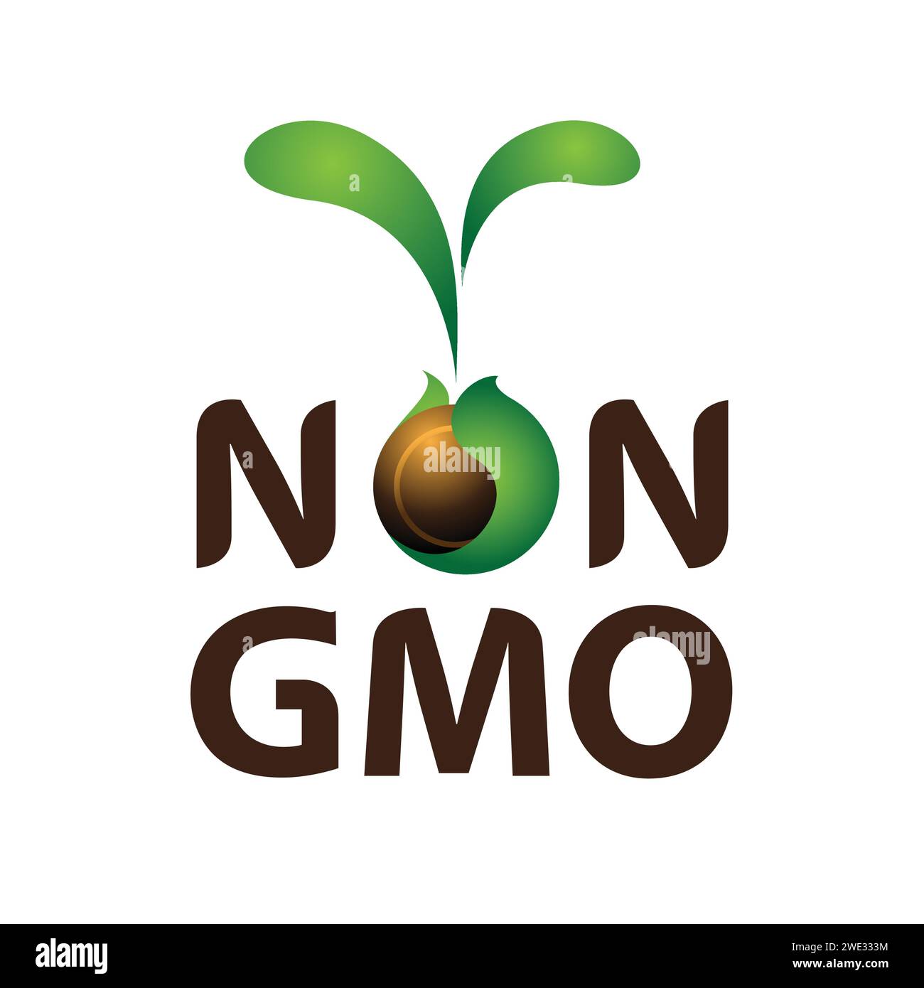 Non Gmo Organic Healthy Food Concept Vector Illustration Stock Vector Image And Art Alamy