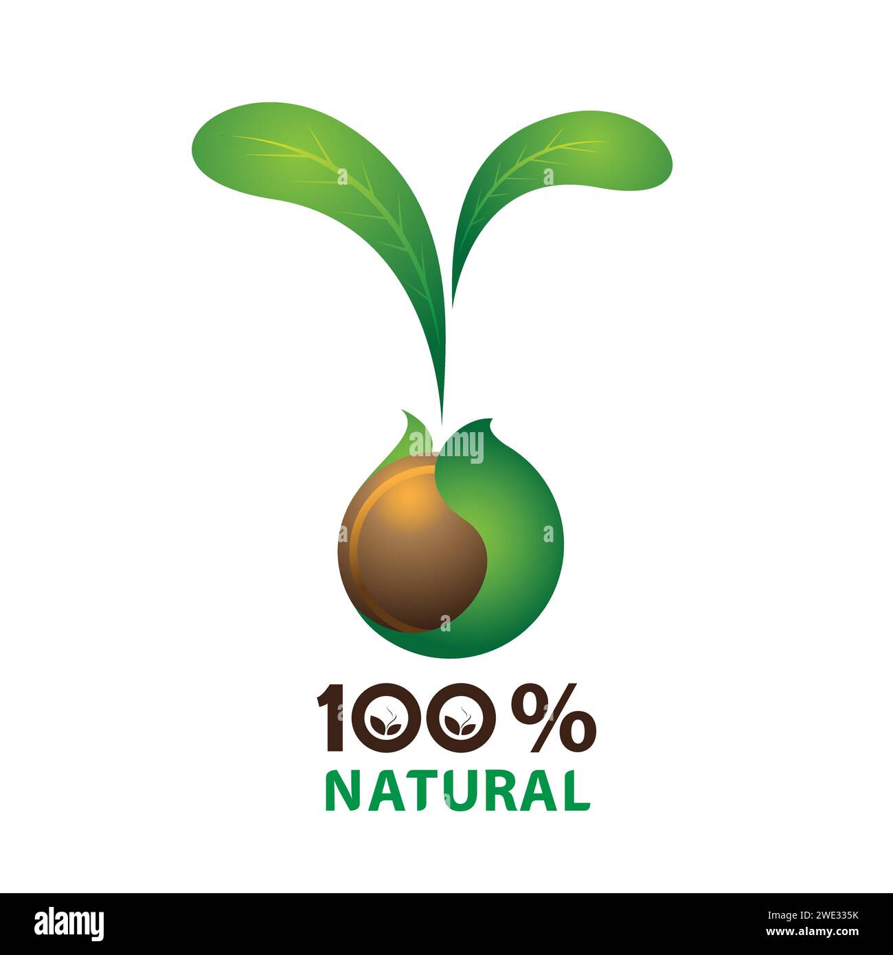Eco, bio, natural, fresh,Organic food elements Vector illustration ...