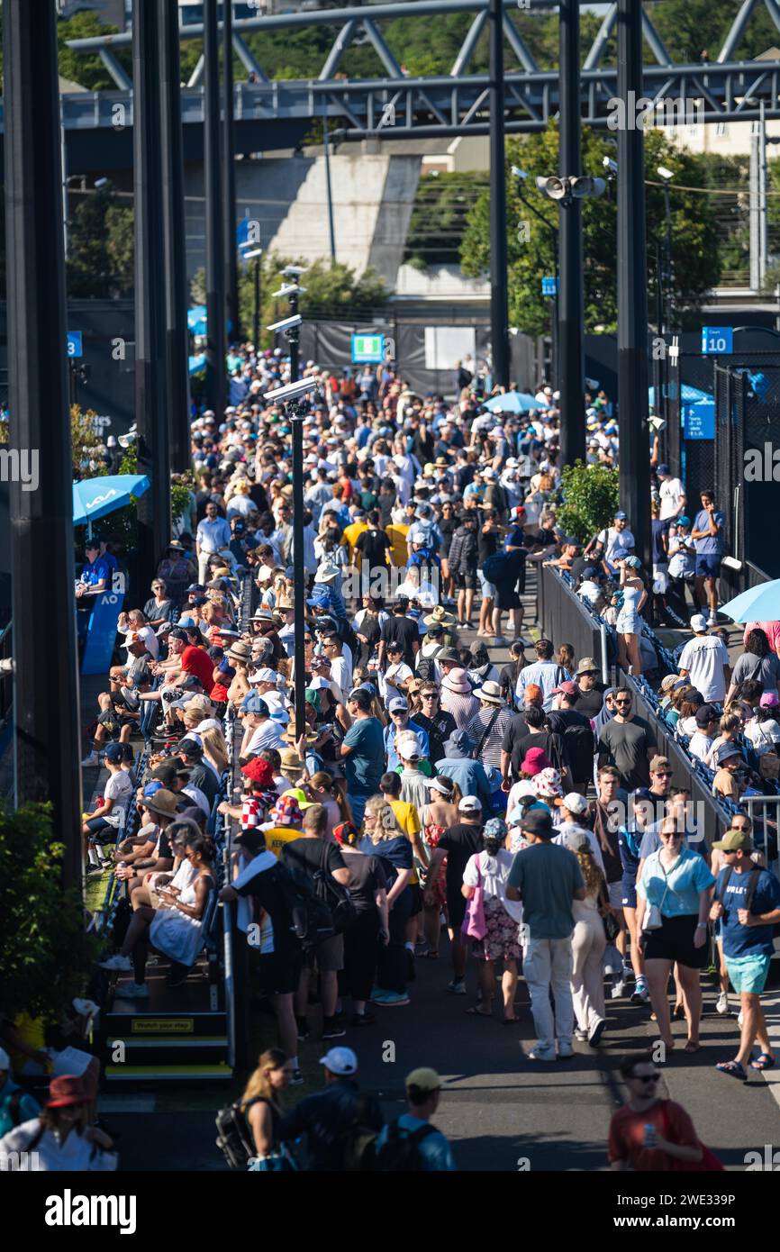 Australian open rod laver arena fan hi-res stock photography and images ...