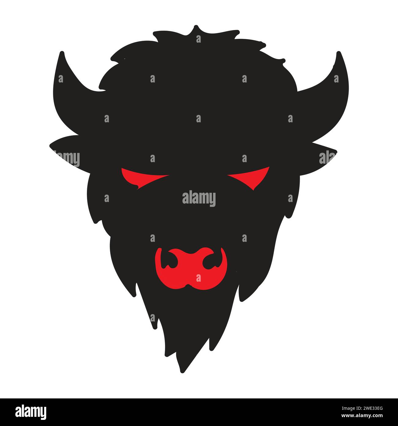 Bulls head. Vector illustration for your design Stock Vector Image ...