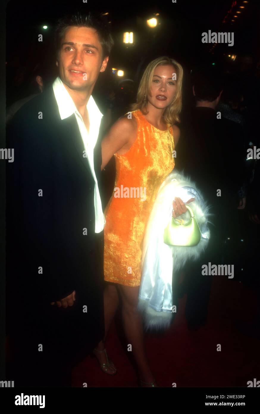 Los Angeles, California, USA 12th December 1996 Actor Louie Sabatasso and Actress Christina ...