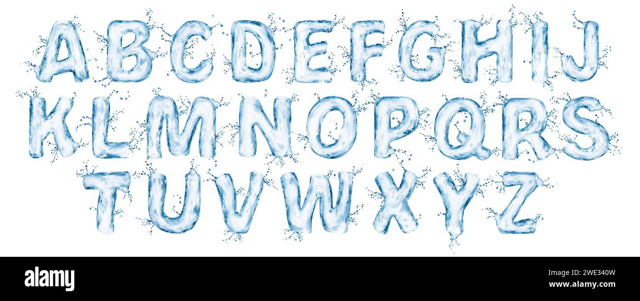 Water Splash Font Water Splash Font Vector Images (over 6,200)