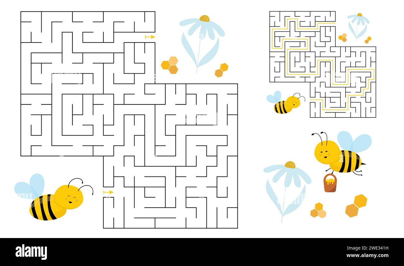 Maze puzzle for kids hi-res stock photography and images - Alamy