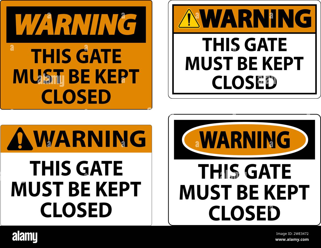 Warning gate Cut Out Stock Images & Pictures - Alamy