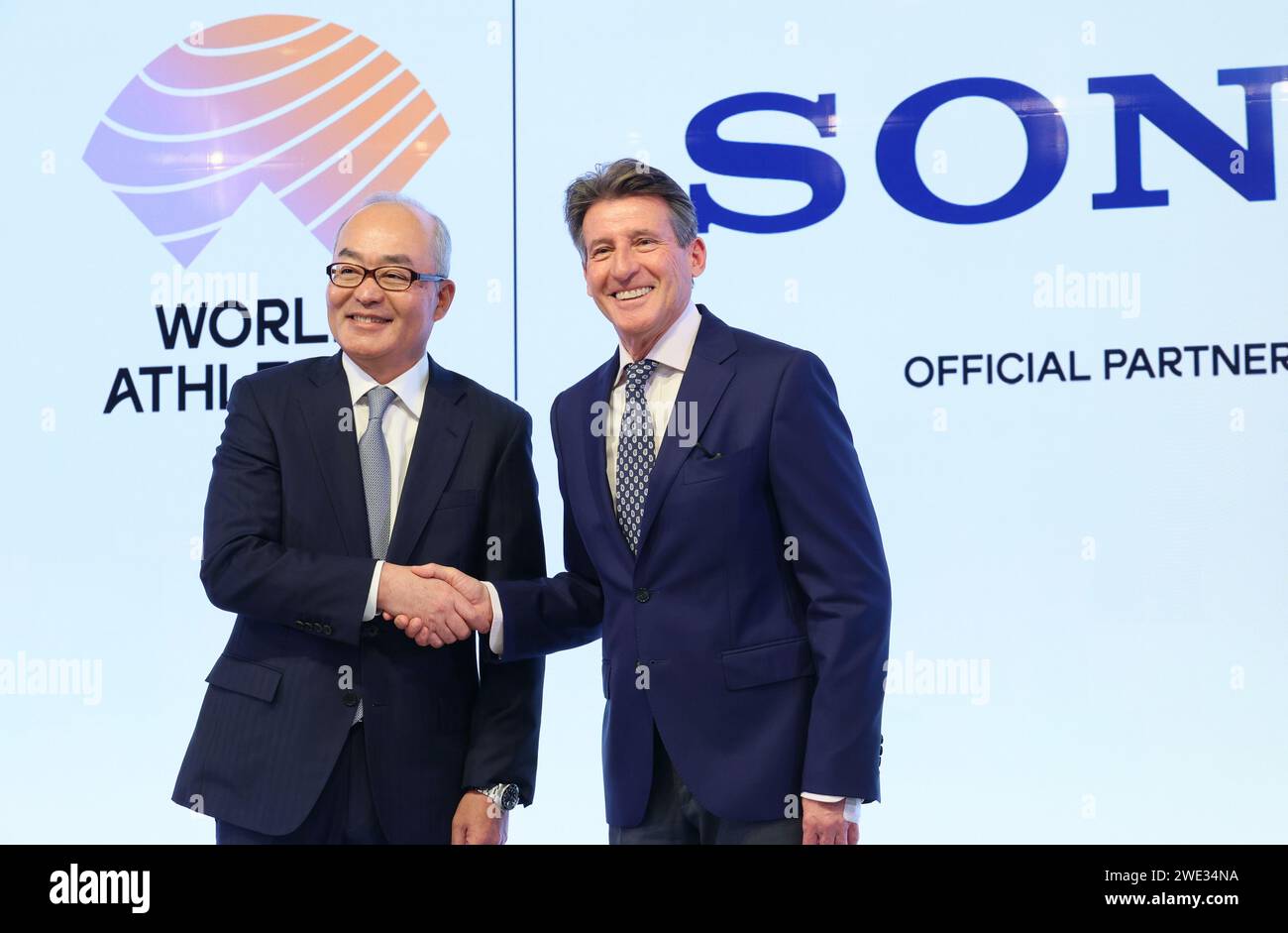 Tokyo, Japan. 23rd Jan, 2024. World Athletics president Sebastian Coe ...