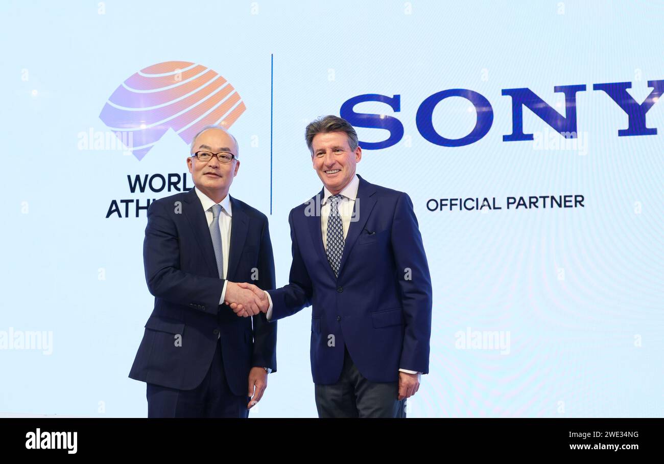 Tokyo, Japan. 23rd Jan, 2024. World Athletics president Sebastian Coe ...