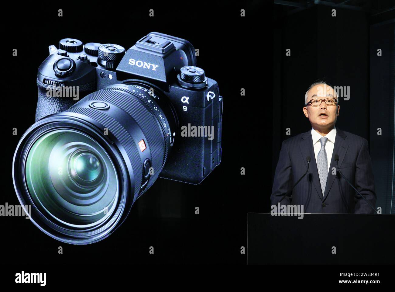 Tokyo, Japan. 23rd Jan, 2024. Sony Group president Hiroki Totoki ...