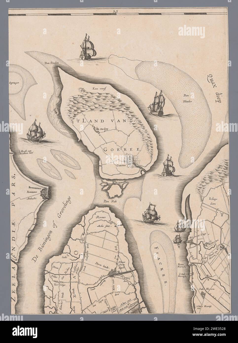 Goeree overflakkee map hi-res stock photography and images - Alamy