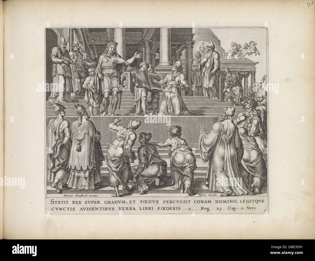 King Josia has the Code read to the people, 1643 print King Josia ...