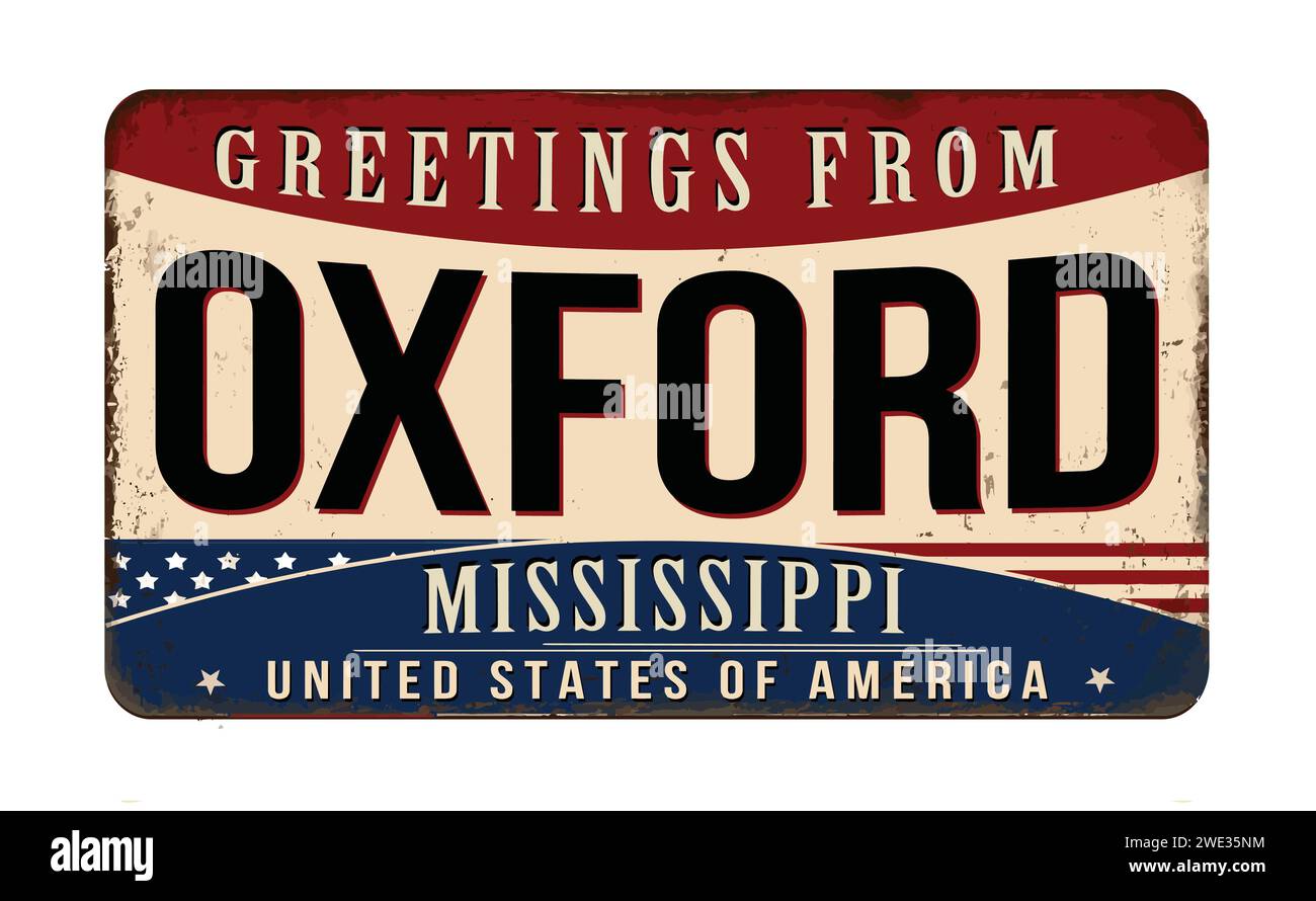 Map of oxford mississippi Stock Vector Images - Alamy