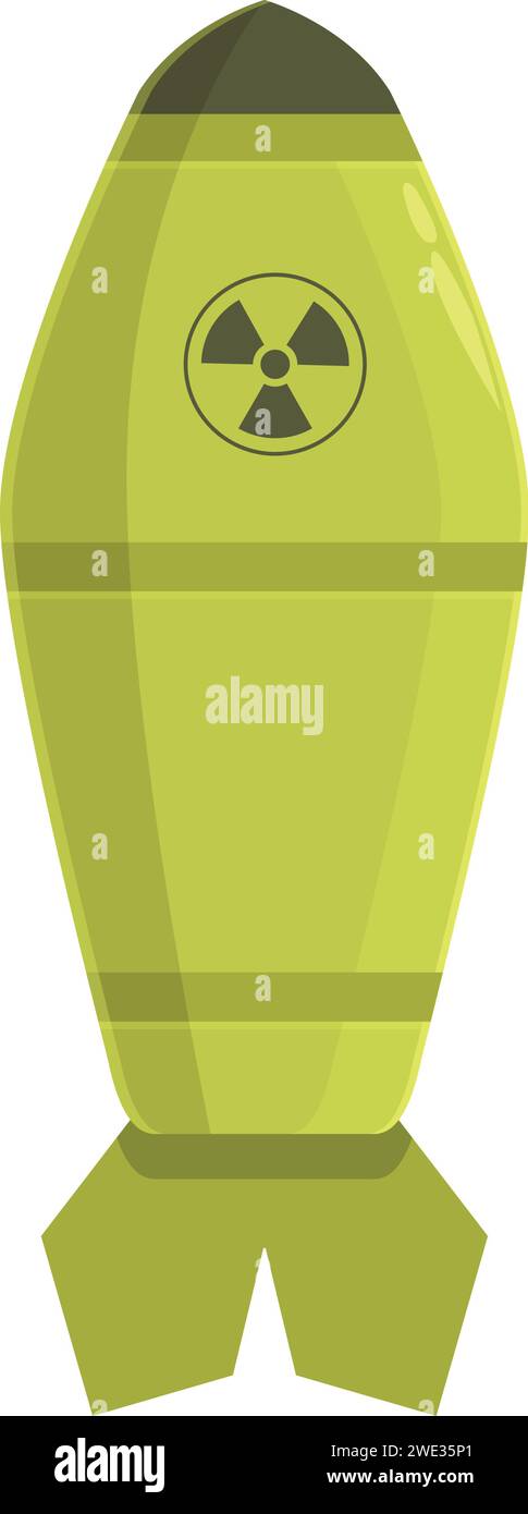 Army nuclear weapon icon cartoon vector. Danger cloud. Air reactor ...