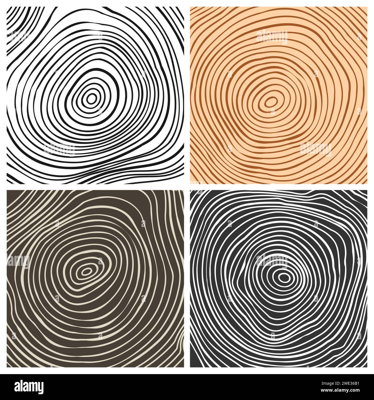 Tree trunk cut textures, pine or oak slice. Sawn timber, wood. Brown ...