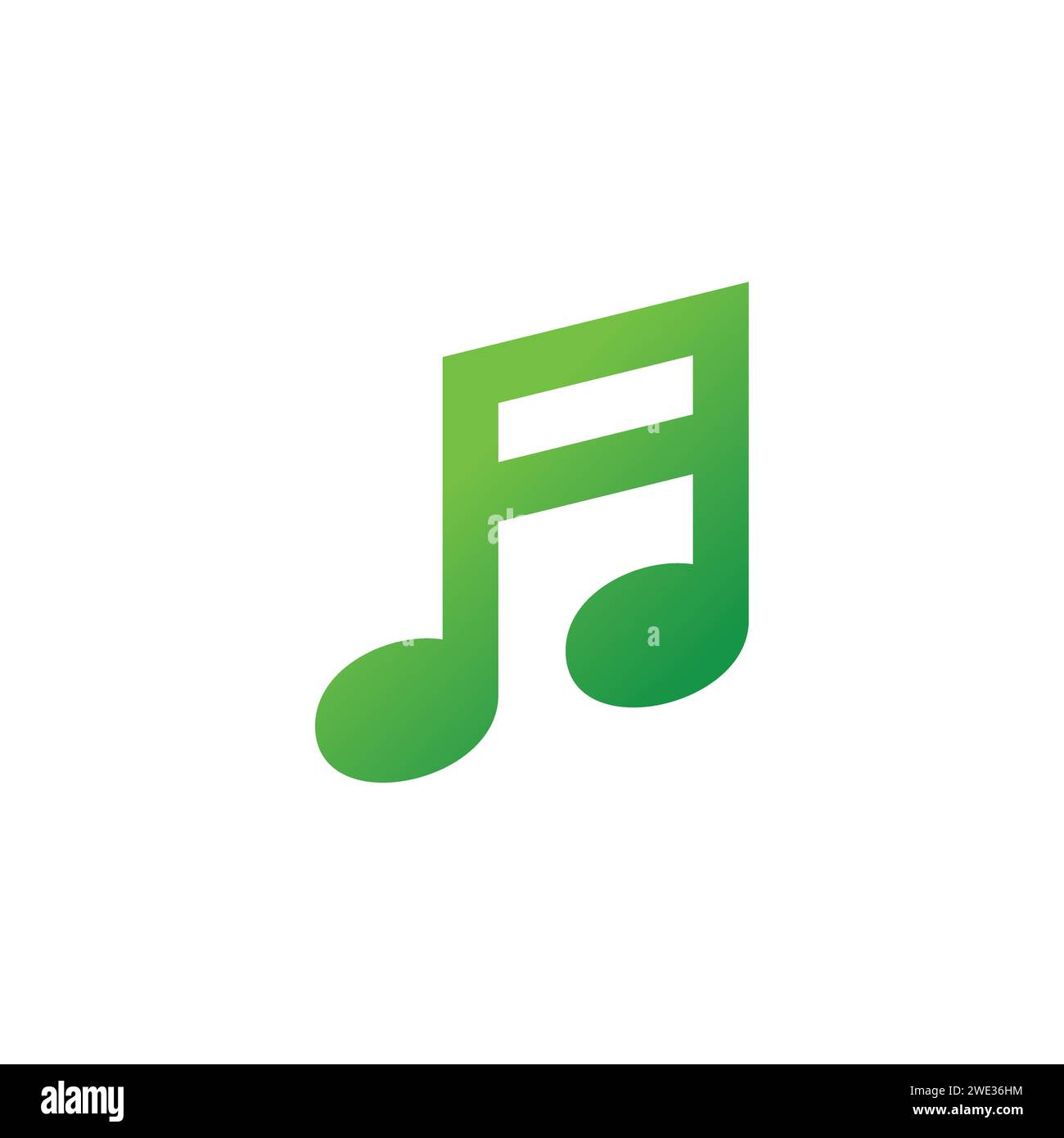 Music note icon isolated on white background vector illustration Stock ...