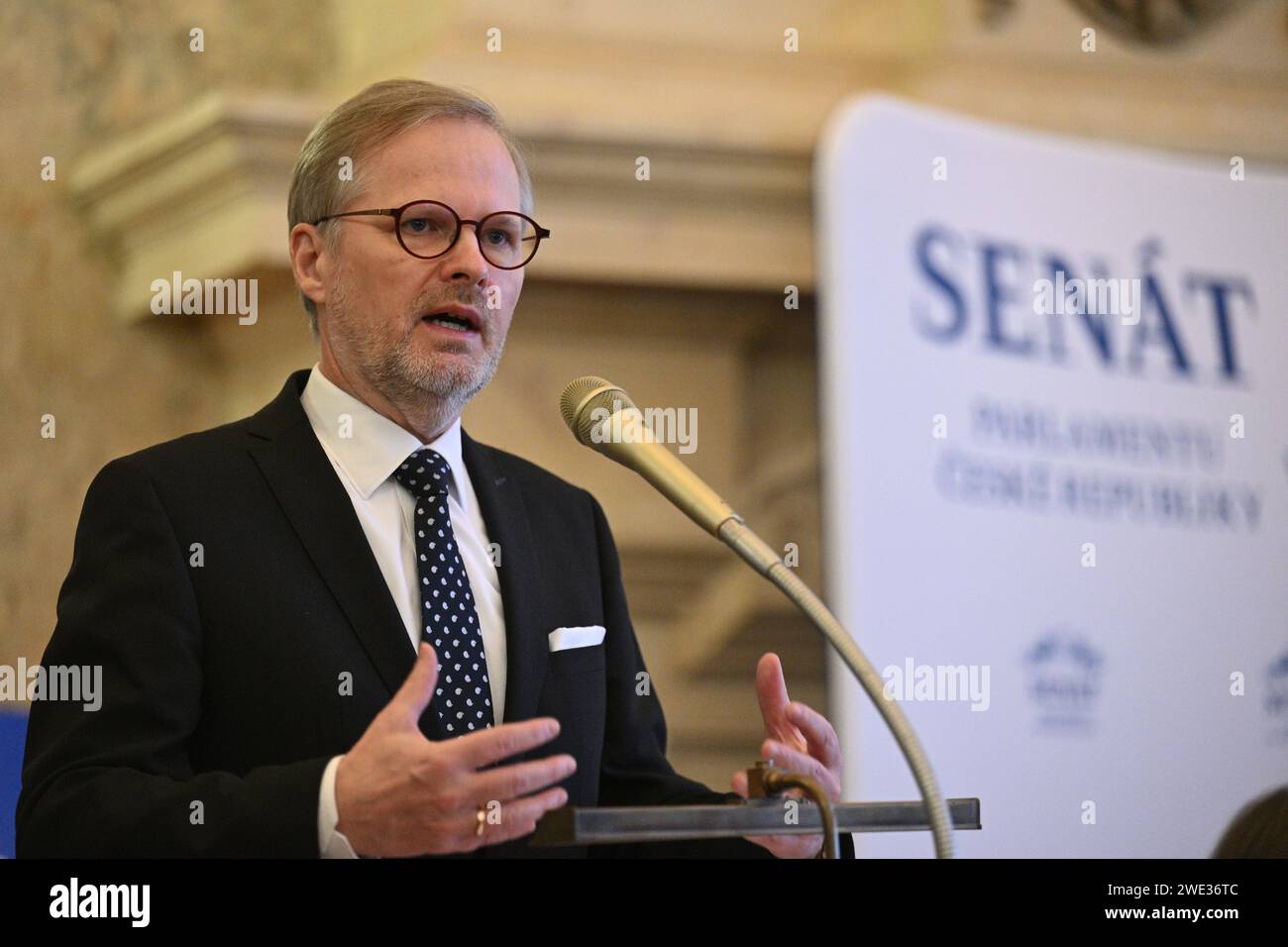 Prague, Czech Republic. 23rd Jan, 2024. ***CAPTION CORRECTION*** Czech ...