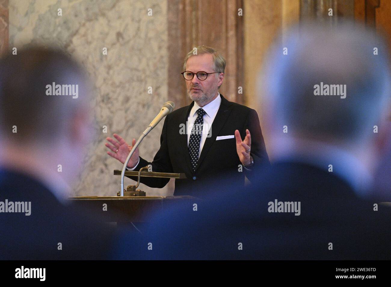 Prague, Czech Republic. 23rd Jan, 2024. ***CAPTION CORRECTION*** Czech ...