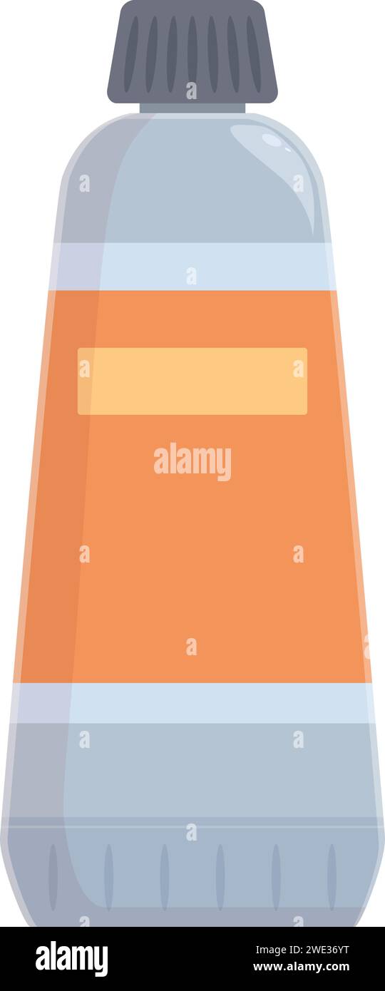 Paint tube icon cartoon vector. Clay artist painter. Area work Stock ...