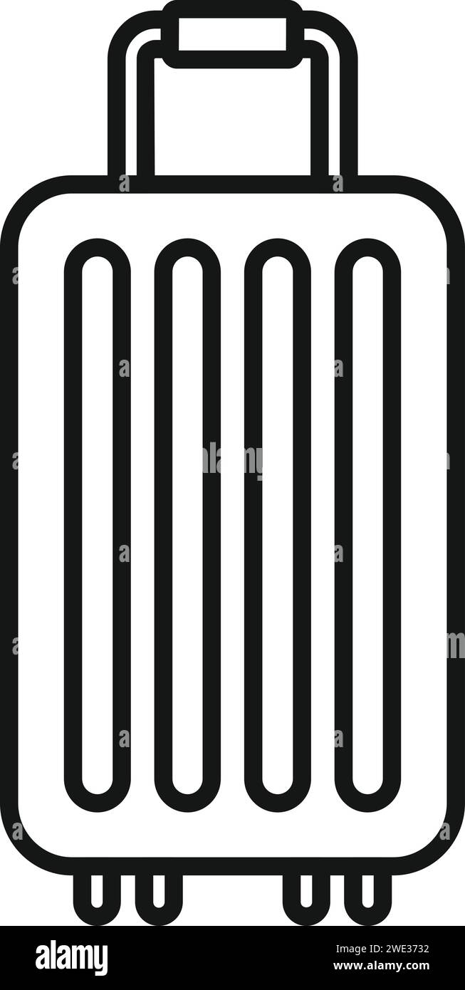 Travel bag icon outline vector. Interior chair fly. Board premium cabin ...