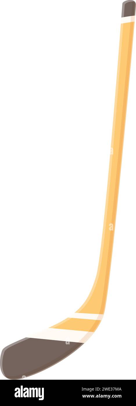 Ice hockey stick icon cartoon vector. Goalie score. Action equipment ...