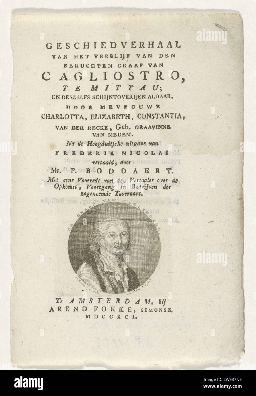 Italian adventurer alessandro cagliostro hi-res stock photography and ...