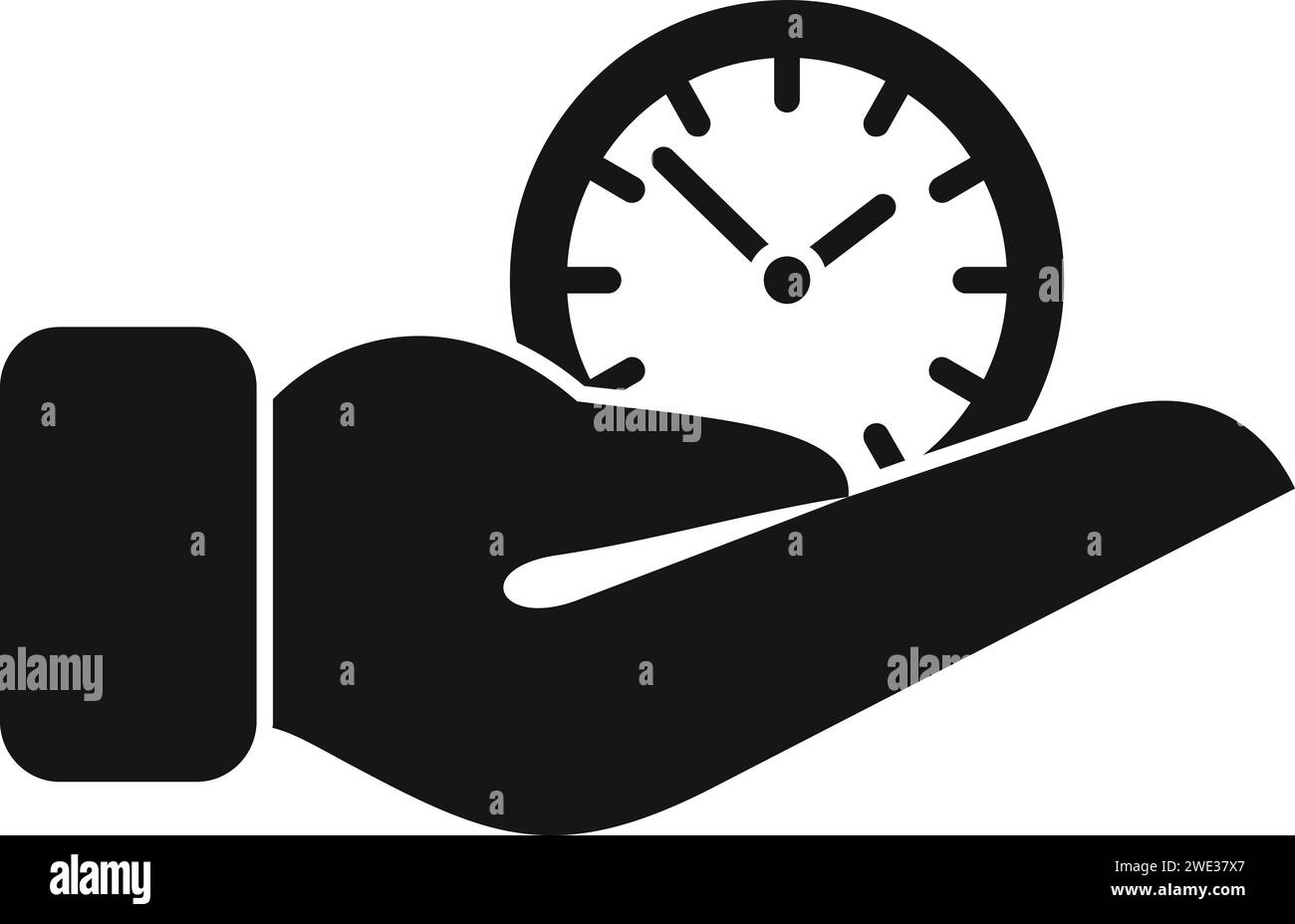 Care late work icon simple vector. Home rest. Active stress desk Stock ...