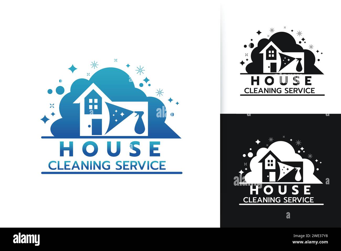 Set of House Cleaning logo designs concept,House Cleaning Service Logo ...